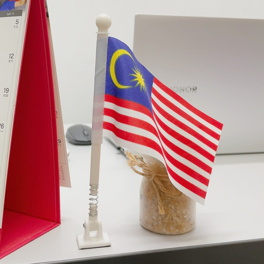 Bendera Malaysia Flag (Polyester) Banting Flag 12pcs Hand Flag 2 Size ...