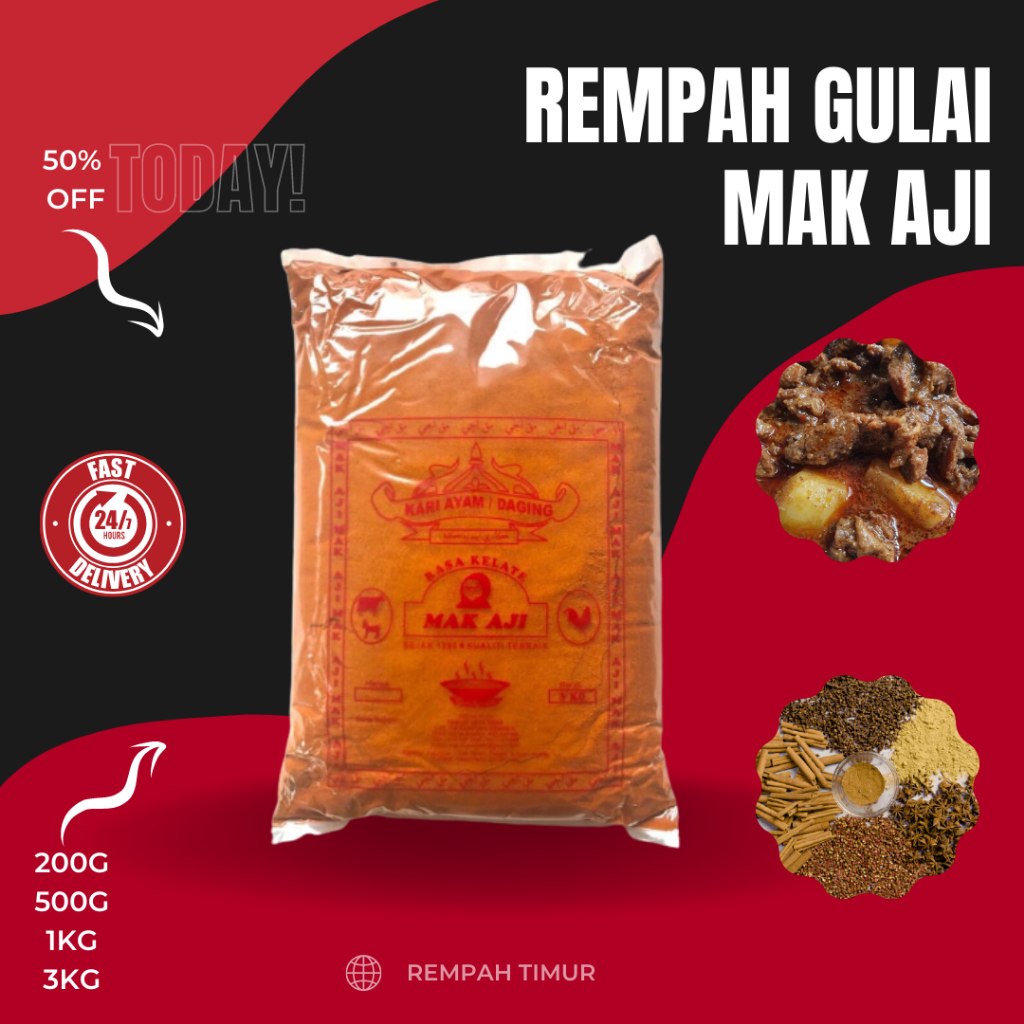 REMPAH GULAI AYAM DAN DAGING MAK AJI/REMPAH GULAI KELANTAN/REMPAH KARI ...