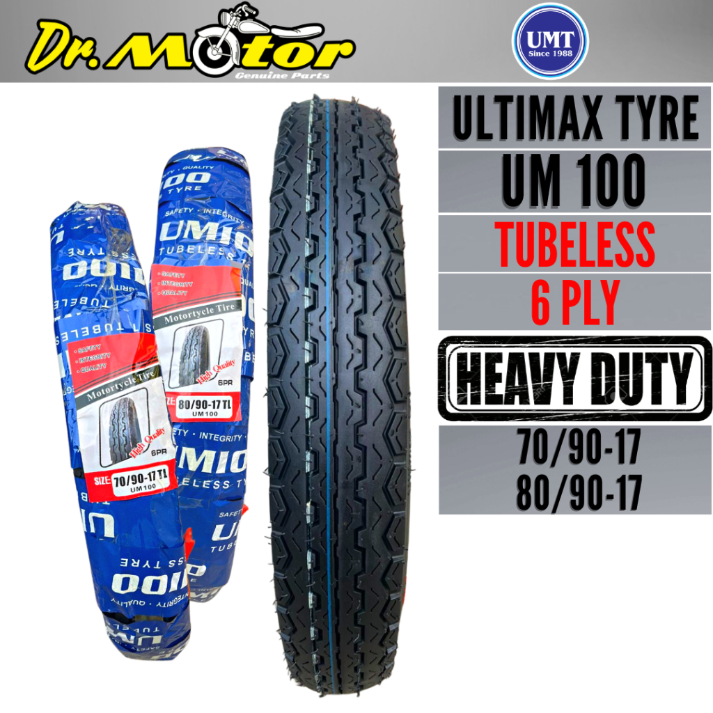 TMAX UMT Tyre Tubeless Tayar Motor Tier Tayar Moto Tiubless TM100 UM100 ...