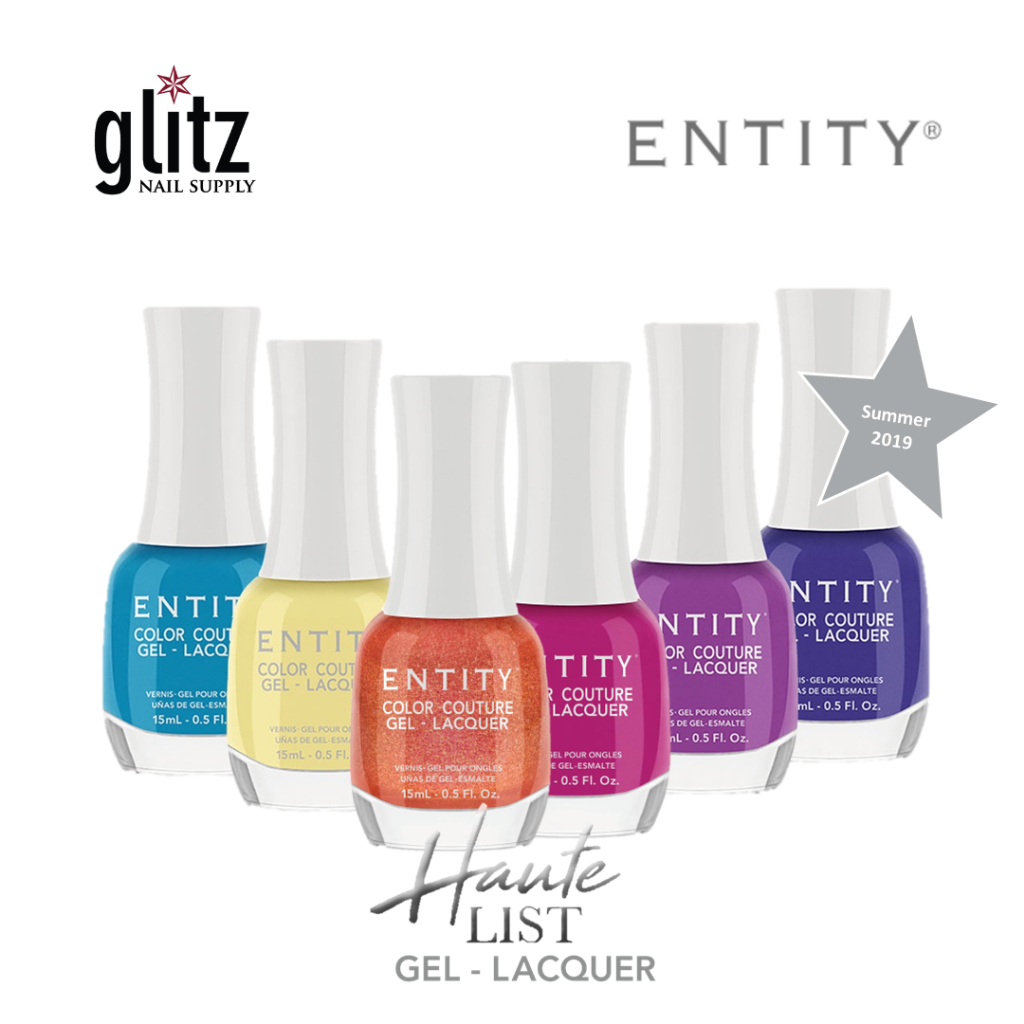 ENTITY Nail Lacquer Haute List Summer Collection Bright Colors (15ml ...