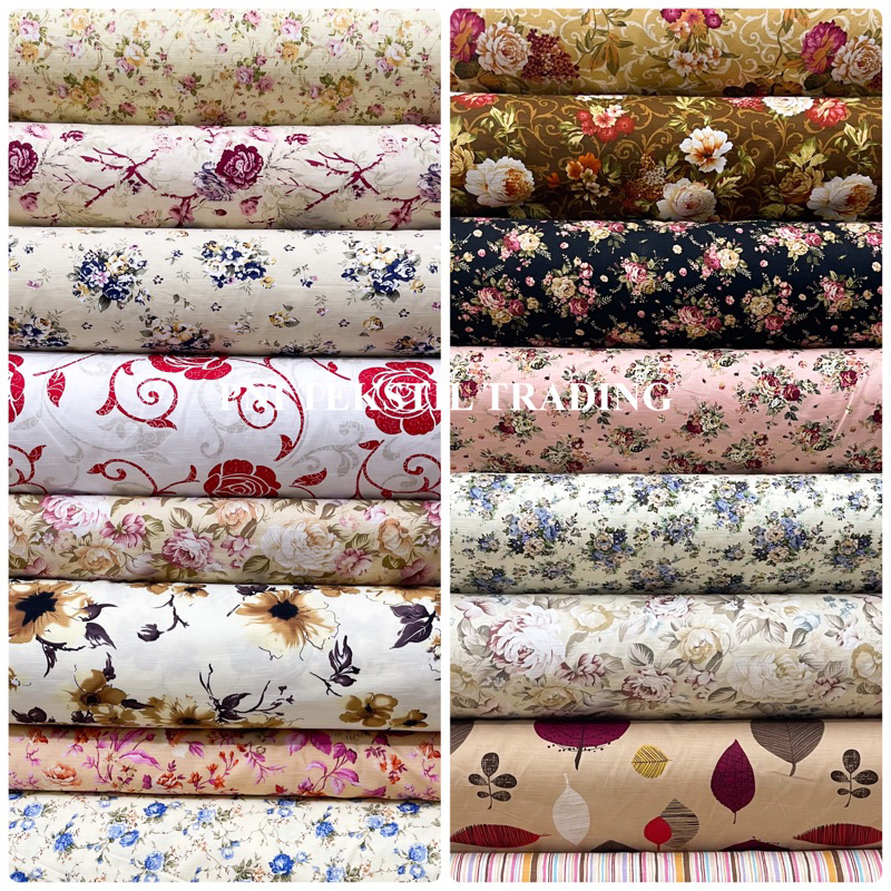 (B-01-18) Kain Langsir Bamboo Cotton Bidang 60” / Heavy Weight Bamboo ...