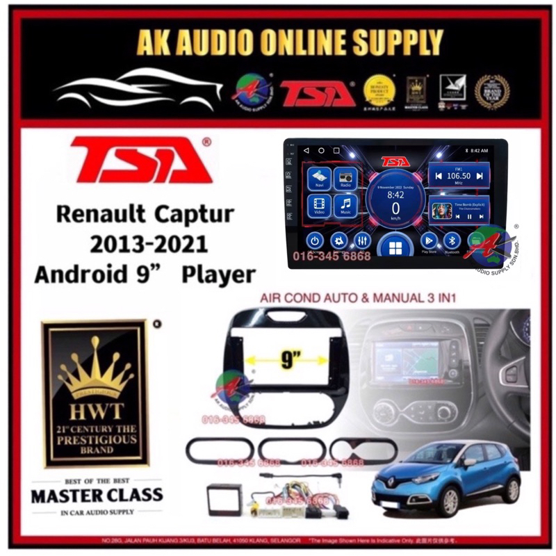 [ MTK 2+32GB ] TSA Renault Captur 2013 - 2021 ( Auto & Manual 3 in 1 ...