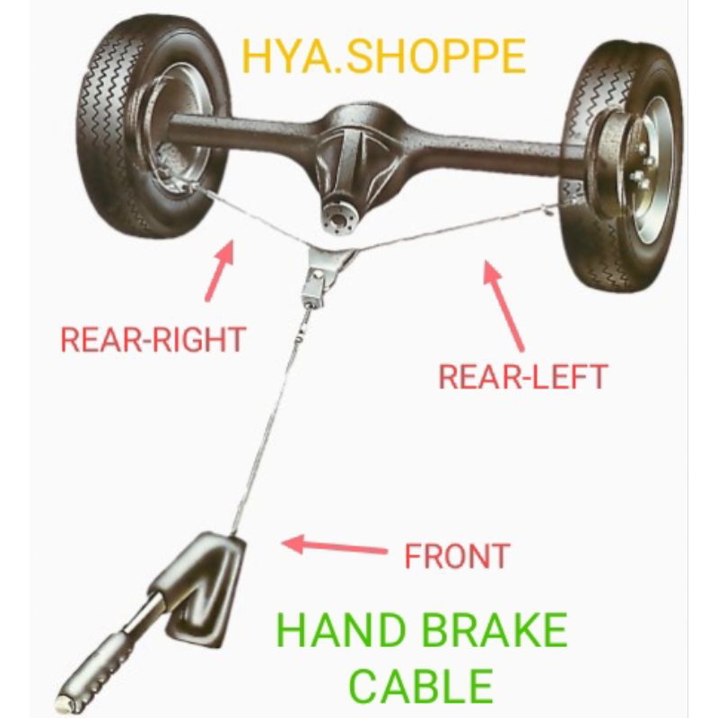 PERODUA KEMBARA ALL SPEC REAR PARKING HAND BRAKE CABLE 46420-87402 / ...