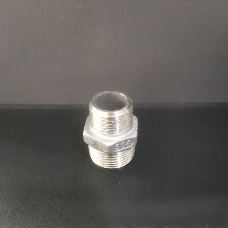 1/2" 3/4" 1" BSPT Stainless Steel SUS304 Tee Elbow Socket Nipple Bush Cap Plug Union Lock Nut ...