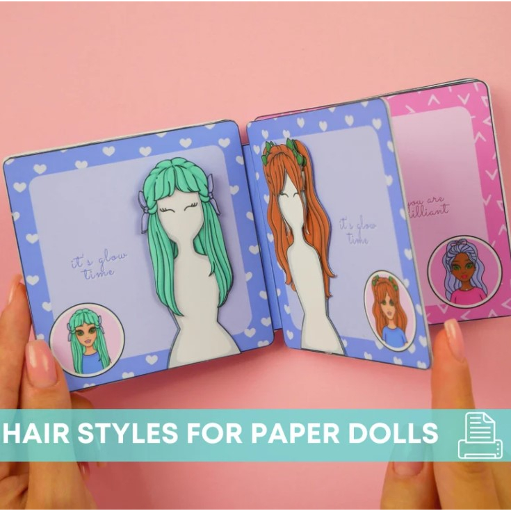 PDF] Paper House 10 Hair Styles KM Printable Preschool Kids Activity ...