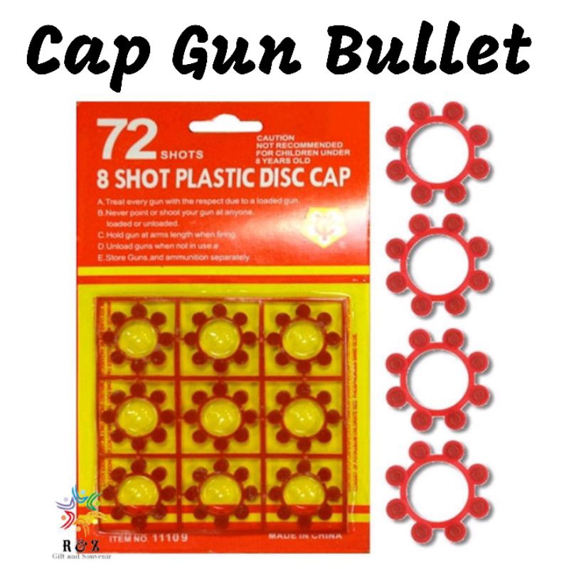 Cap Gun Refill / Cap Gun Refill / 8 Shots Hand Gun/ Pastic Disc Cap ...