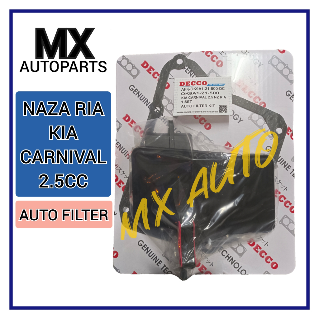 AUTO FILTER NAZA RIA KIA CARNIVAL 2.5 KRVE GEAR BOX FILTER ( FILTER ...