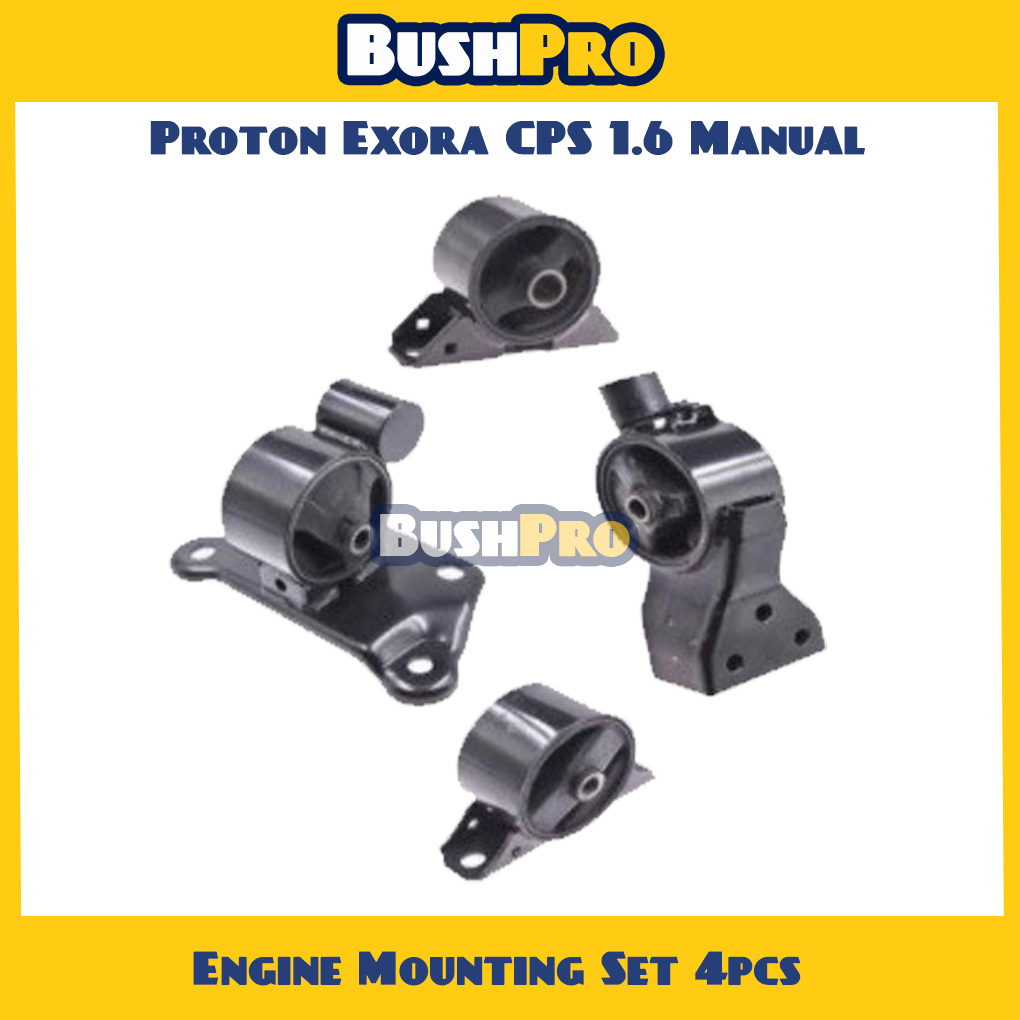 Heavy Duty Engine Mounting Set 4PCS Proton Exora CPS 1.6 Manual 09-20 ...