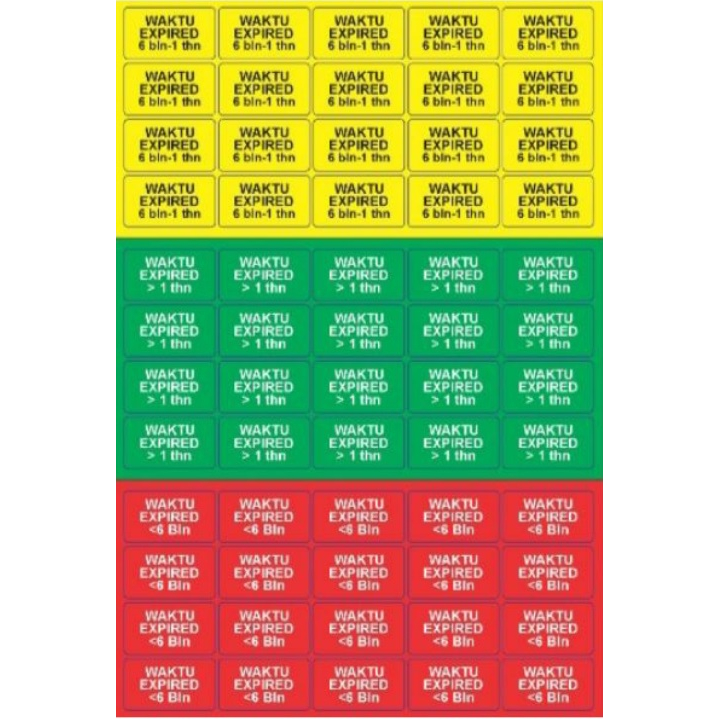 Label Untuk Waktu Expired Tempoh Expire Period Reminder Time Warning ...