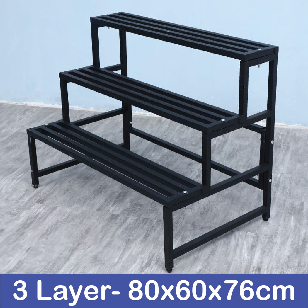 Rak Bunga Flower Rack Stand Outdoor Rak Pasu Bunga Bertingkat Outdoor ...