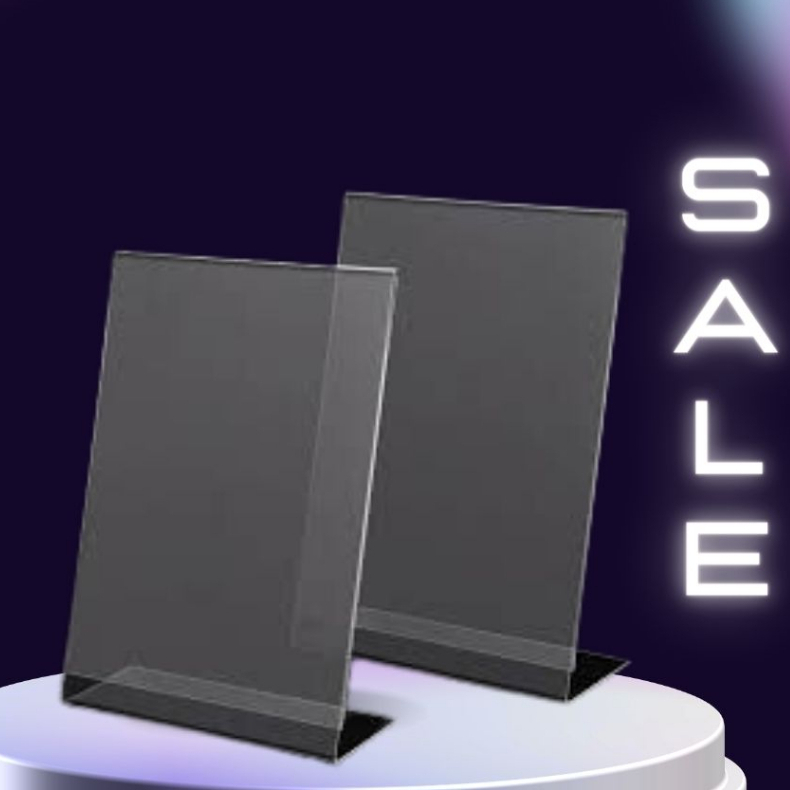 Acrylic Stand A4 / A5 / A6 paper holder | Shopee Malaysia