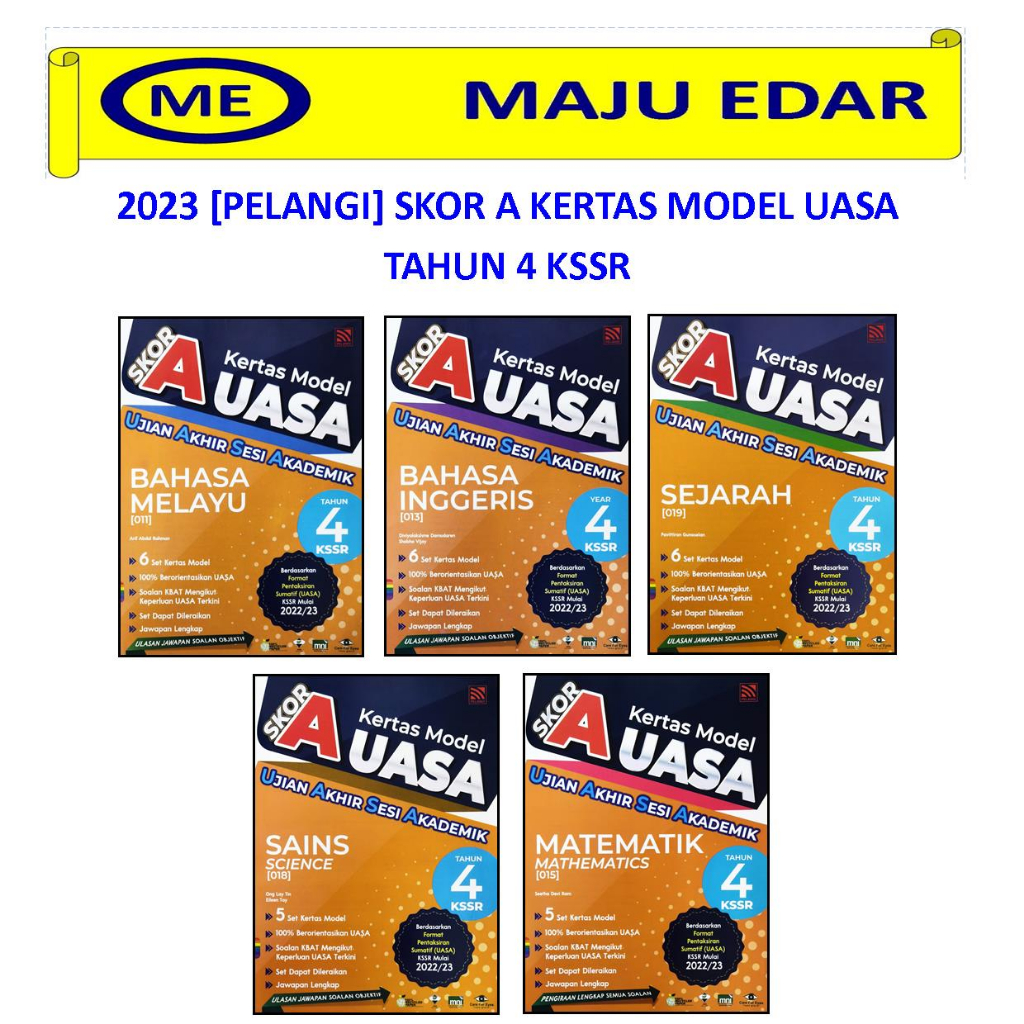 2023 【pelangi】skor A Kertas Model Uasa Tahun 4 5 6 Bahasa Melayu Bahasa