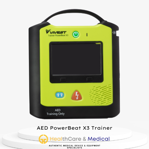 VIVEST Automated External Defibrillator PowerBeat X3 & X1 Trainer Set ...