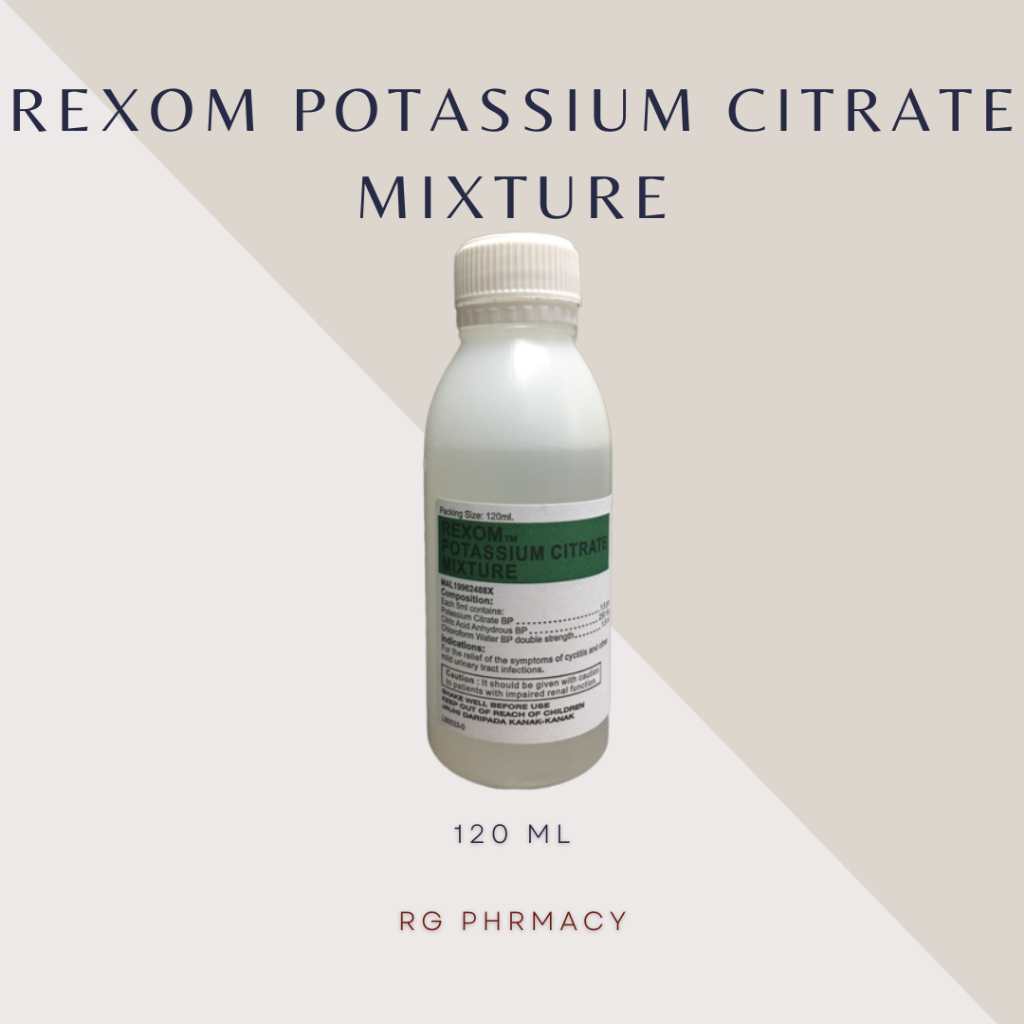 REXOM POTASSIUM CITRATE MIXTURE 120ML | Shopee Malaysia