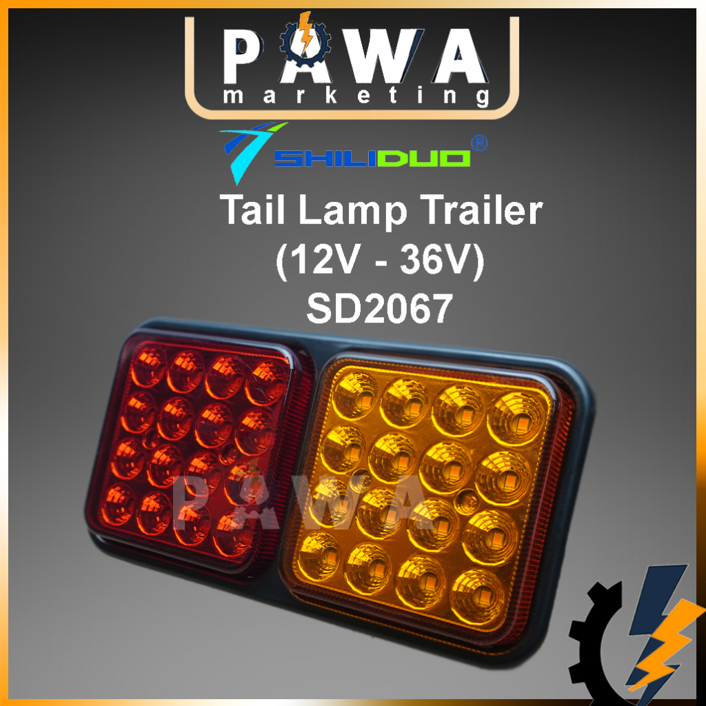 Pawa Shiliduo Led Tail Lamp Trailer Lorry Truck 12V 24V 36V ( 22799 ...