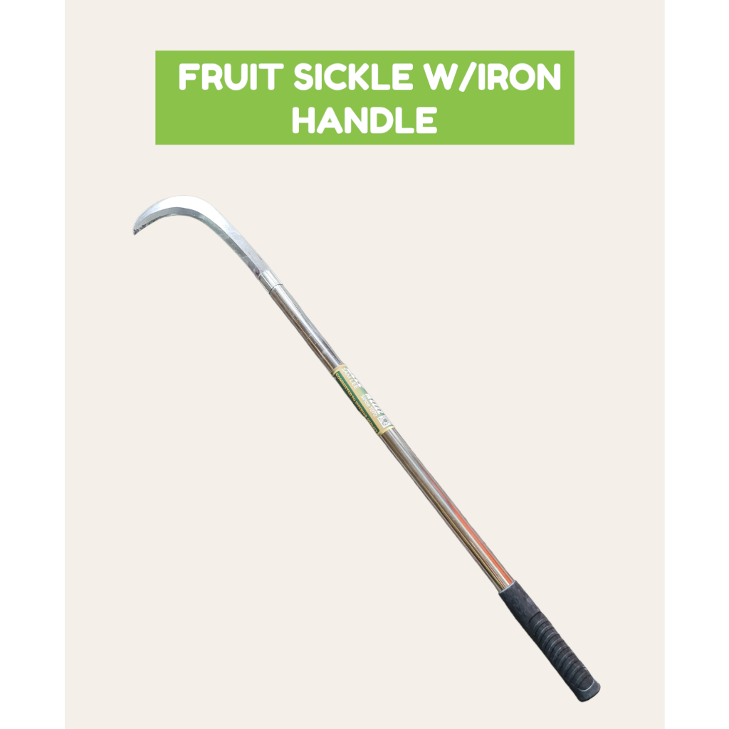Good Quality Steel Fruit Sickle W/Steel Handle / Sabit Buah Besi Batang ...