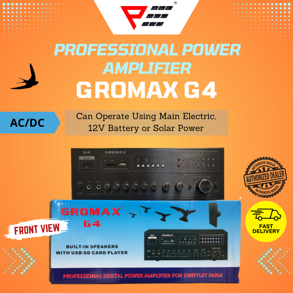 Gromax G4 Professional Power Amplifier With USB/SD Card Player ...