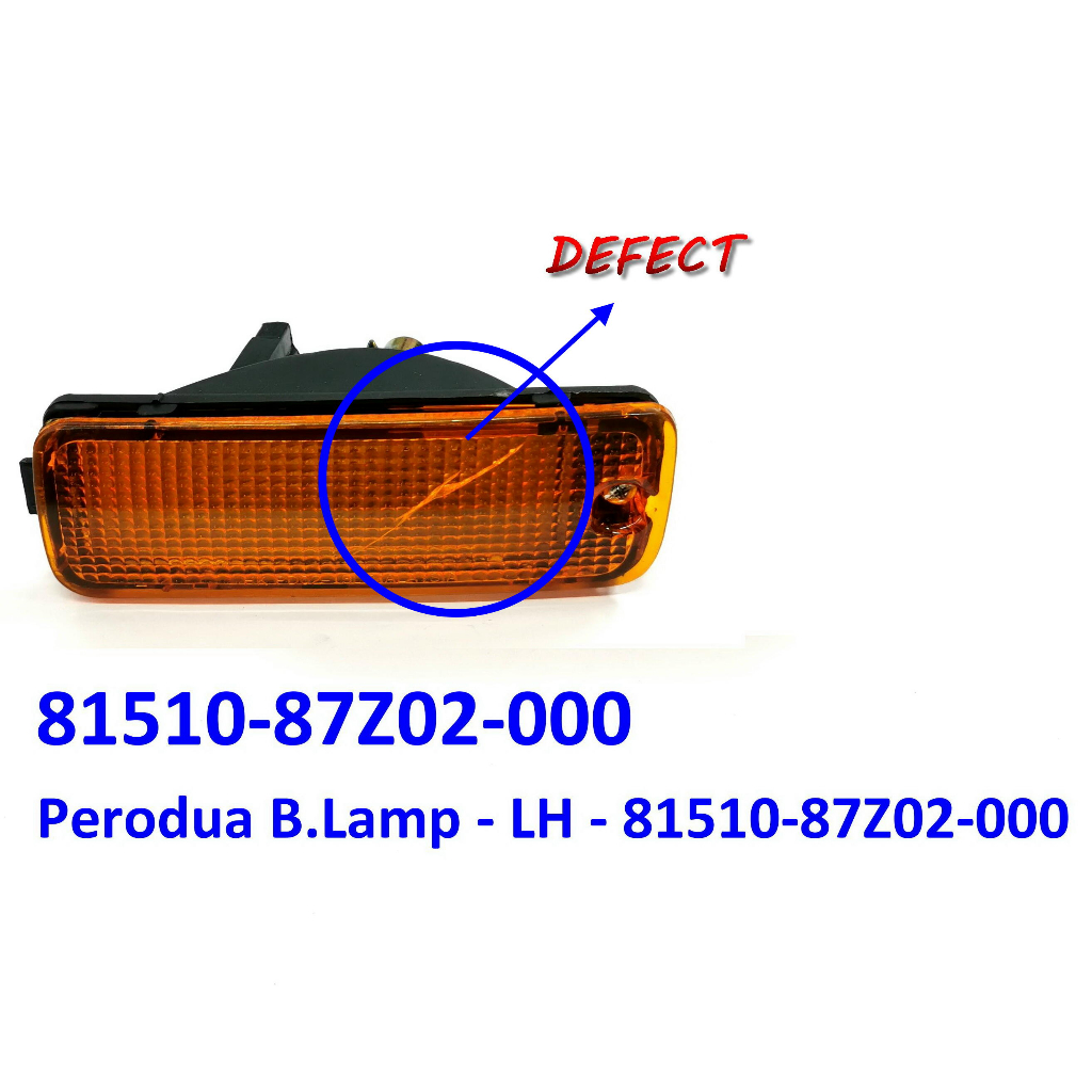 Perodua Lamp / B.Lamp - LH - 81510-87Z02-000 (DEFECT) | Shopee Malaysia