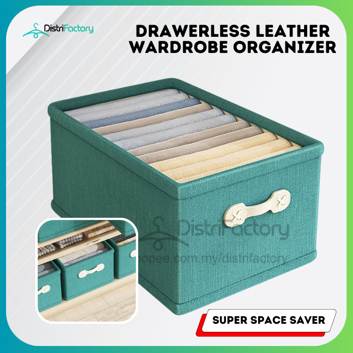 Super Space Saver Foldable Wardrobe Storage Box For Clothes Organizer ...