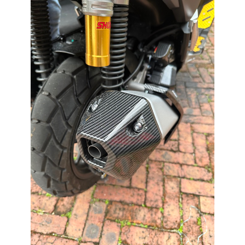 PARTS CARBON ADV160 EXHAUST COVER RADIATOR CARBON AIR FILTER COVER ...