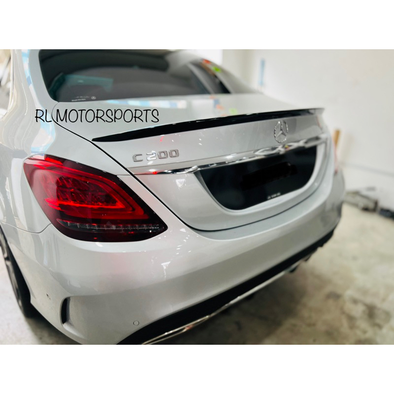 Mercedes benz w205 C43 C63 AMG RT Carbon fiber rear boot trunk ducktail ...