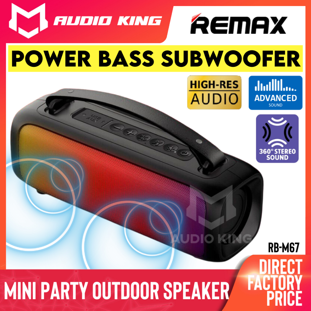 REMAX Super Bass Power Party Outdoor Subwoofer Spiker Bluetooth ...