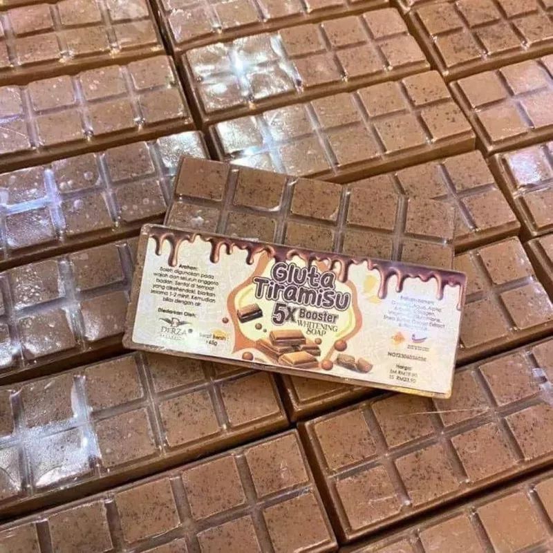 🔥💯𝗢𝗥𝗜𝗚𝗜𝗡𝗔𝗟 🔥SABUN COKLAT GLUTA TIRAMISU CHOCHOLATE SOAP WHITENING 5x ...