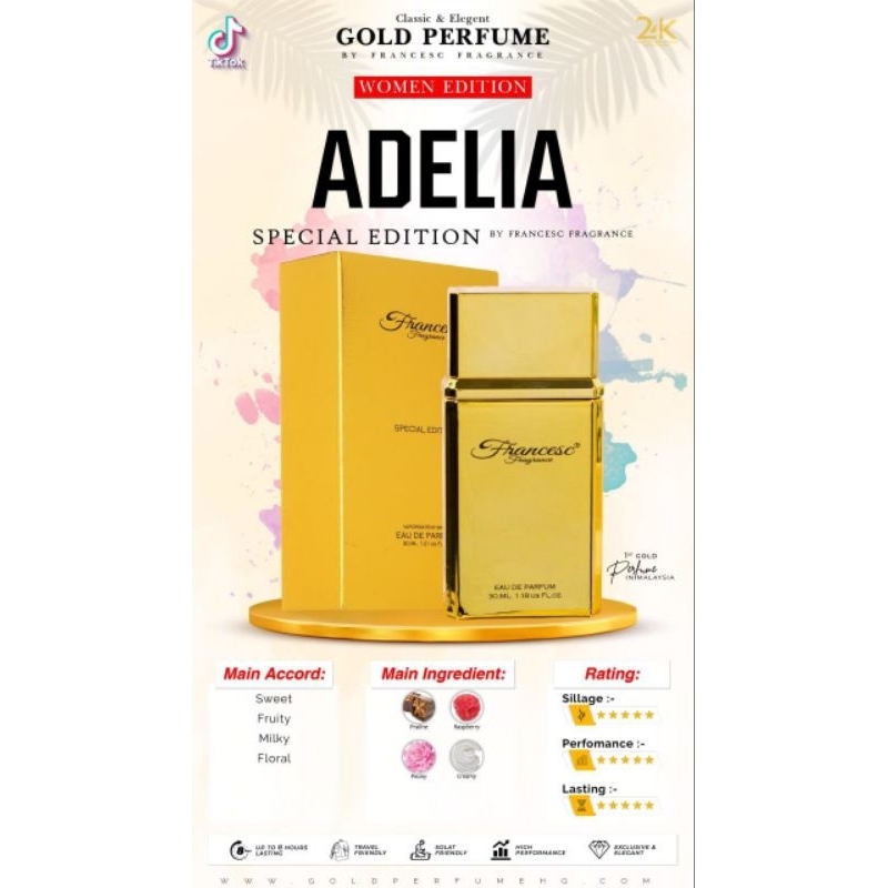 FRANCESC GOLD PERFUME 24K ADELIA | Shopee Malaysia