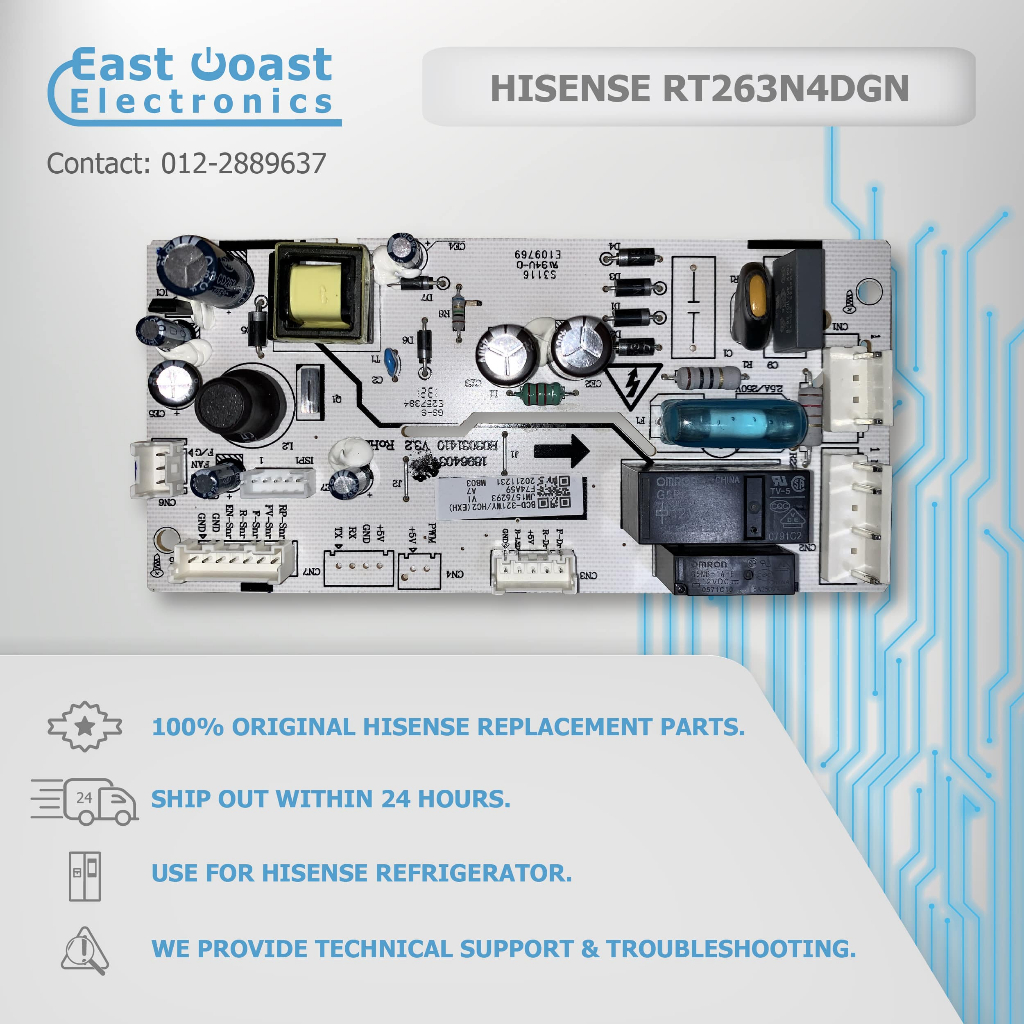 (ORIGINAL) Hisense RT263N4DGN PCB | Shopee Malaysia