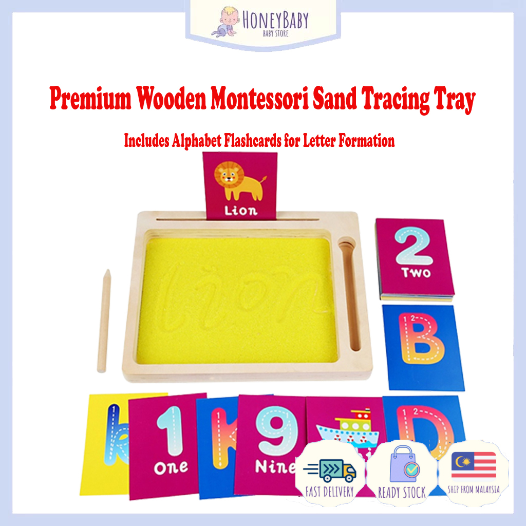 sand tracing tray montessori toys wooden education toy alphabet Flash ...