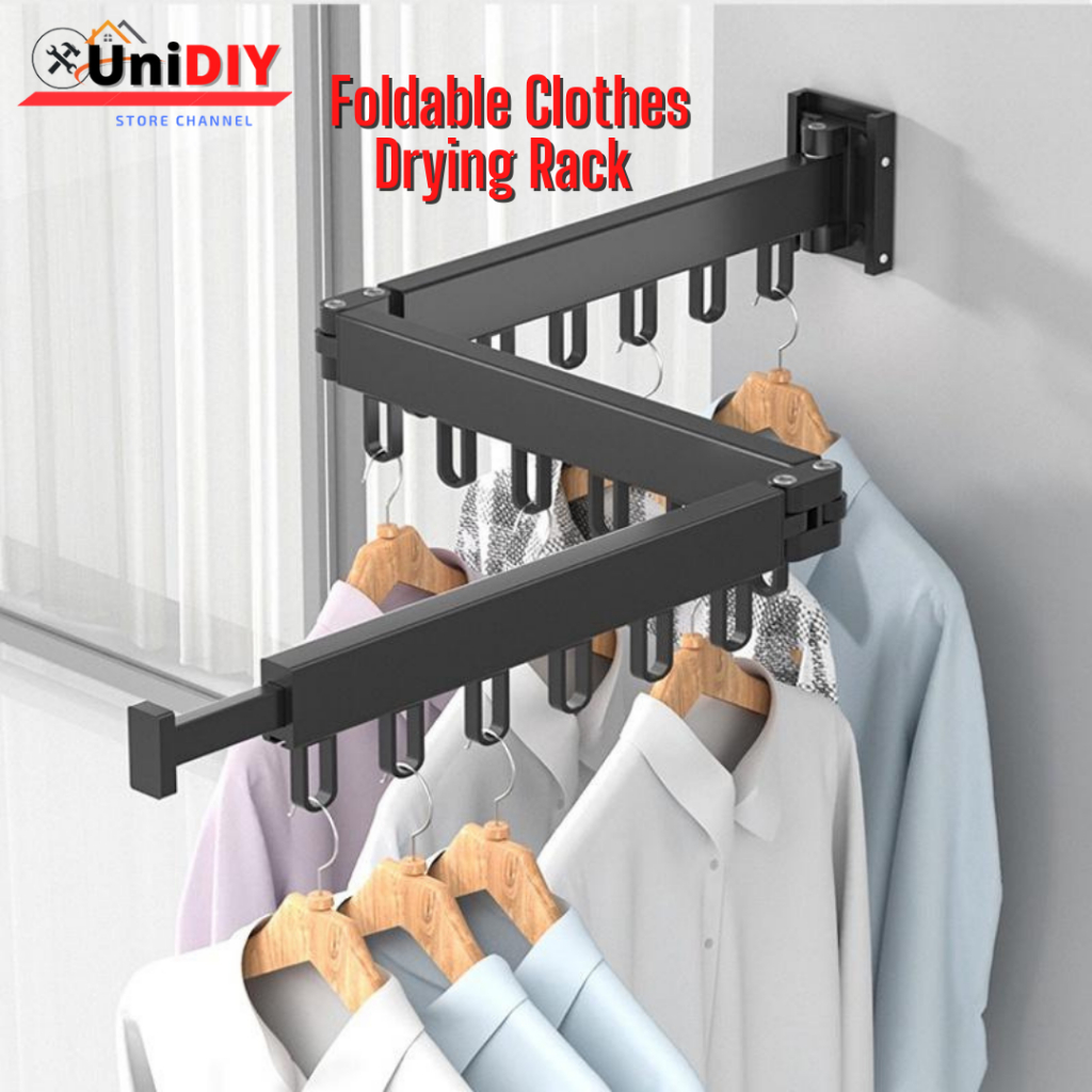 Foldable Clothes Drying Rack Clothes Rack Cloth Hanger Balcony ...