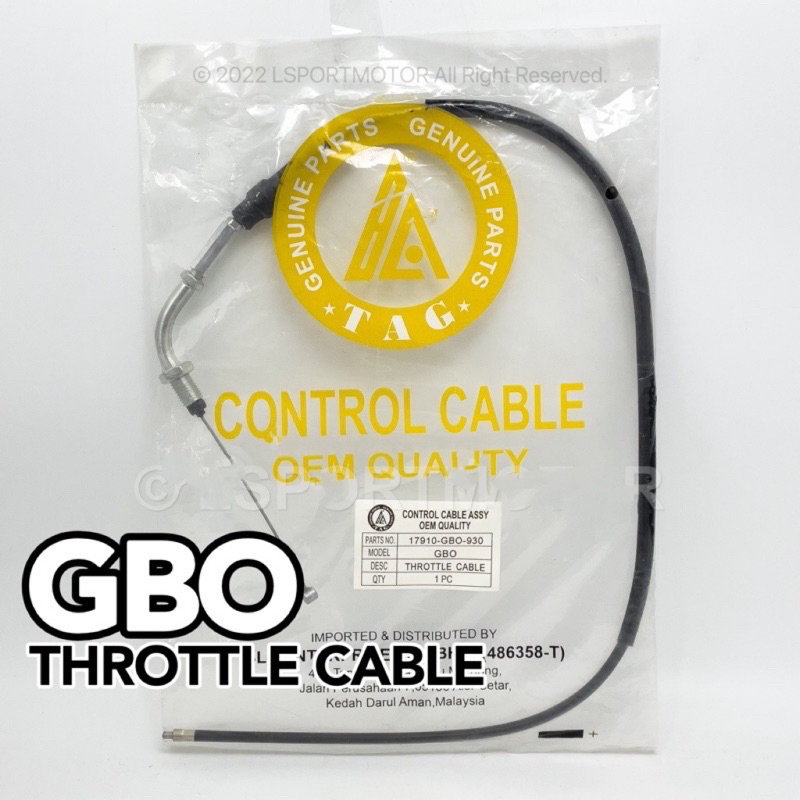 HONDA GBO THROTTLE CABLE 17910-GBO-930 | Shopee Malaysia