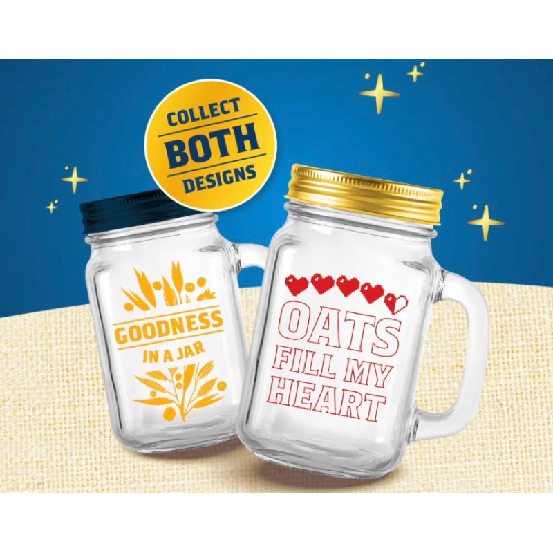 Quaker Oats Mason Jar Collection Limited Edition | Shopee Malaysia