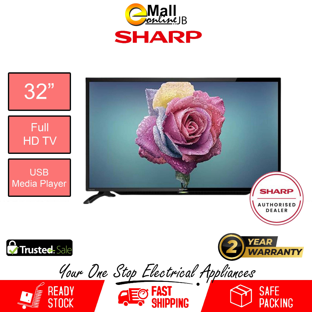 Sharp 32" Full HD TV 2TC32BD1X | LED TV | Television | Shopee Malaysia