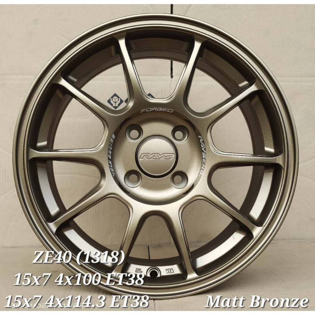 RAYS DESIGN MODEL ZE40 LIGHT WEIGHT WHEEL AOW DESIGN AO DESIGN | Shopee ...