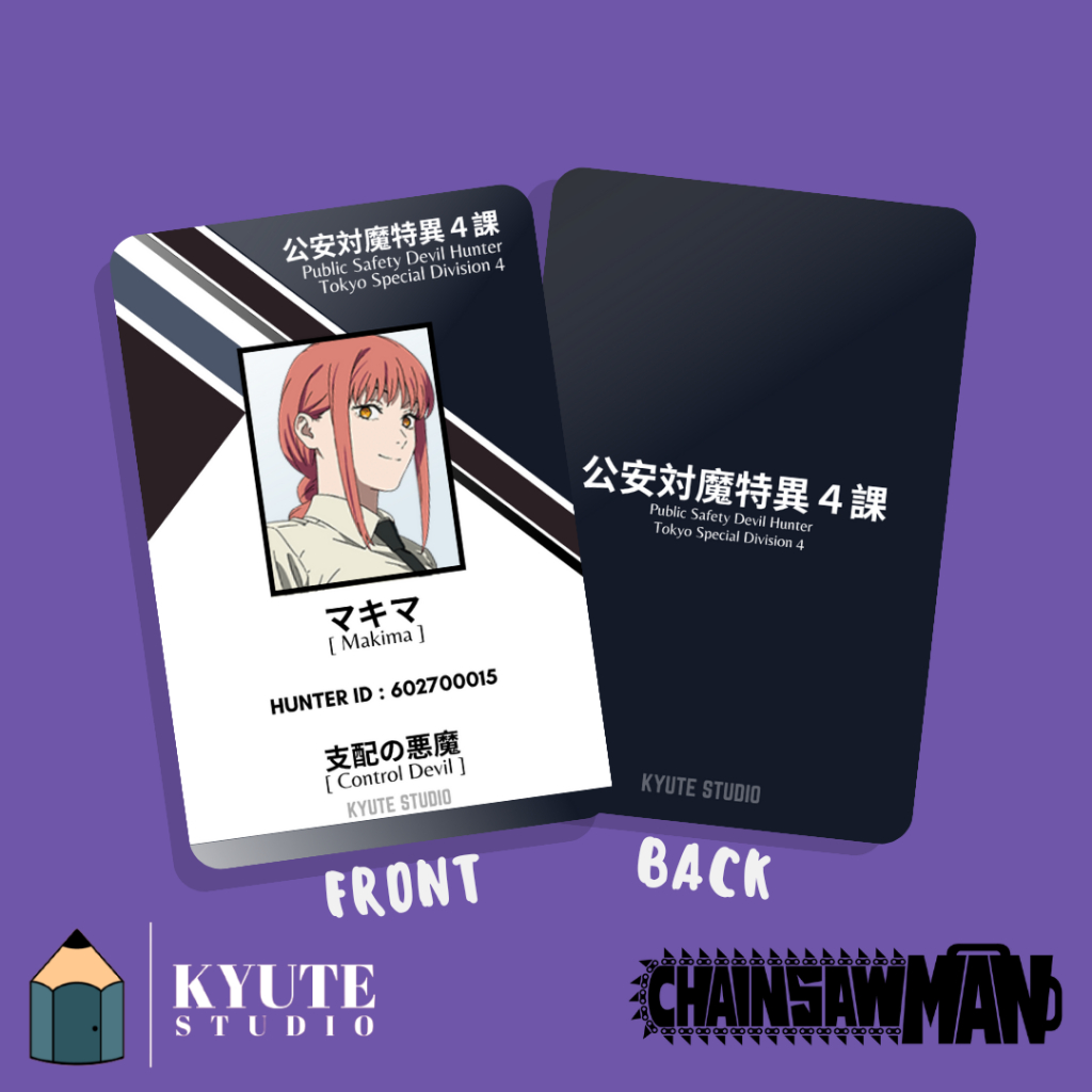 CHAINSAW MAN ID CARD COLLECTION | Shopee Malaysia
