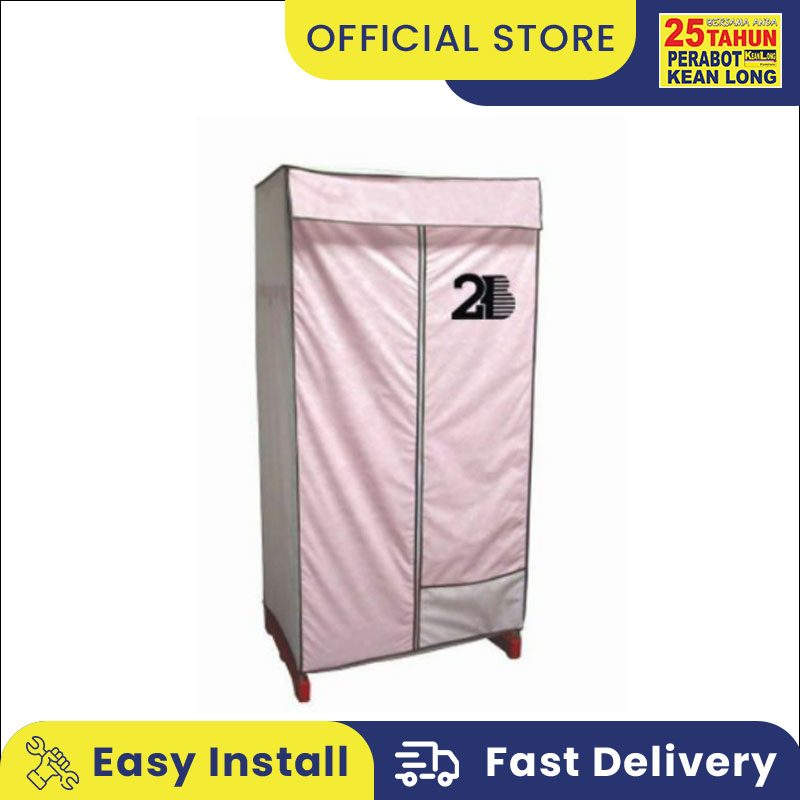 KLSB Almari baju zip plastik/almari pakaian/wardrobe clothes/clothes ...