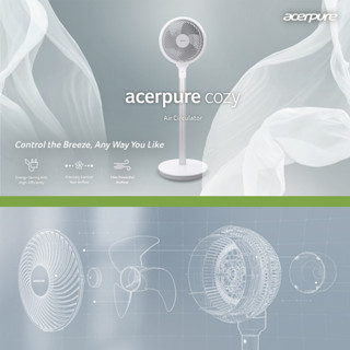 Acerpure F1 Cozy Air Circulator Fan - White (20W) AF551 | Shopee Malaysia