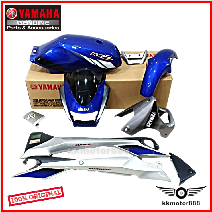 COVERSET RXZ CATALYZER!!! BIRU GREY HLY!!! (COMPLETE SET) | Shopee Malaysia