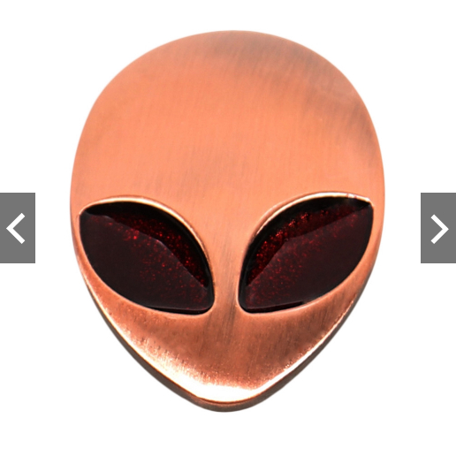 3D Metal Alien Head Gold Alienware Car Bike Emblem Badge Logo | Shopee ...