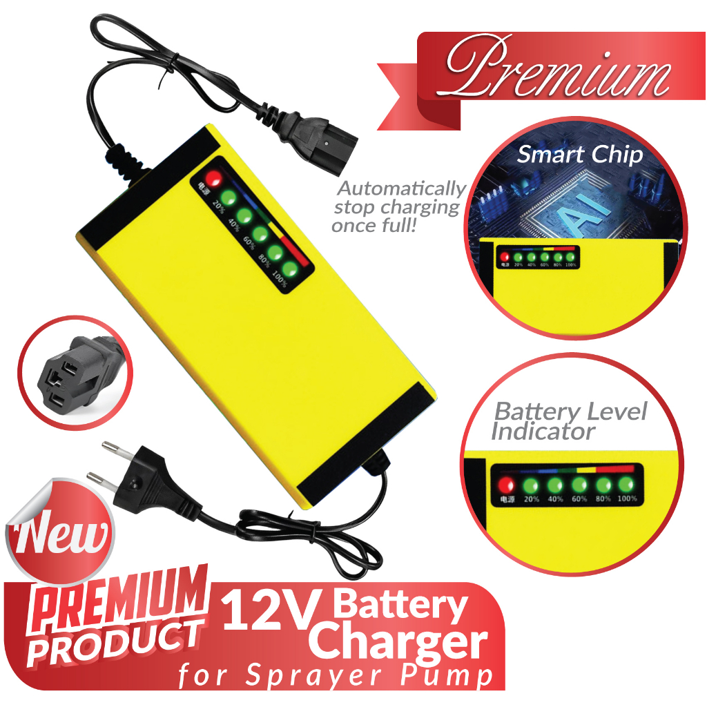 12V Rechargeable Knapsack Sprayer Charger Garden Sprayer Charger Garden ...