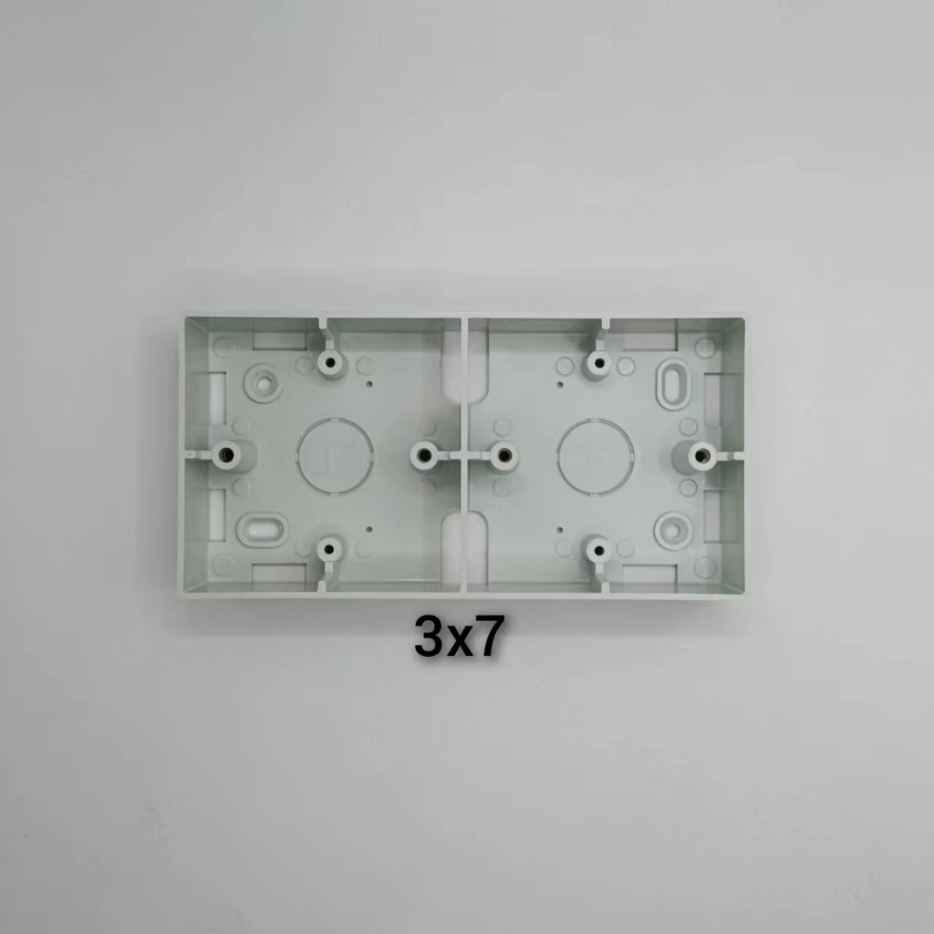 PVC Surface Nut Box 3x3 3x6 3x7(White) | Shopee Malaysia