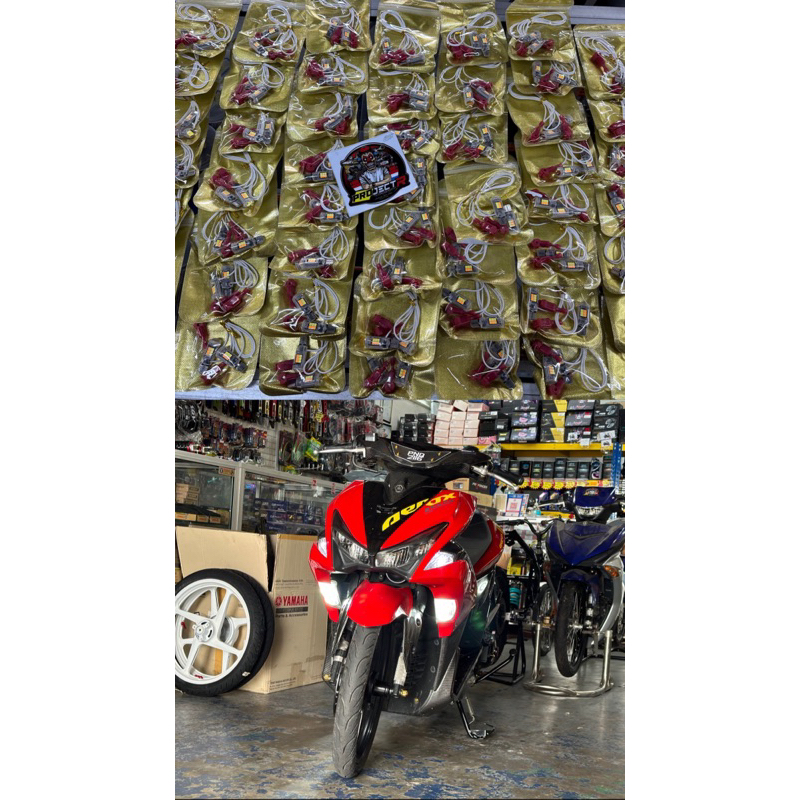 1SET T15 DUAL CONTACT SIGNAL LIGHT LED 2IN1 SIAP RELAY FOR YAMAHA NVX ...