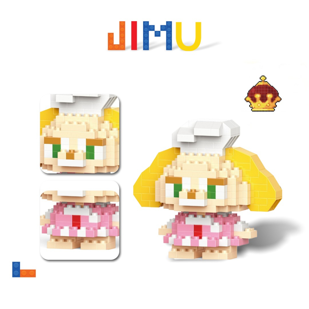 JIMU Tiny Block Series W2601-5 Cute Cartoon Cookie Am Building Block ...