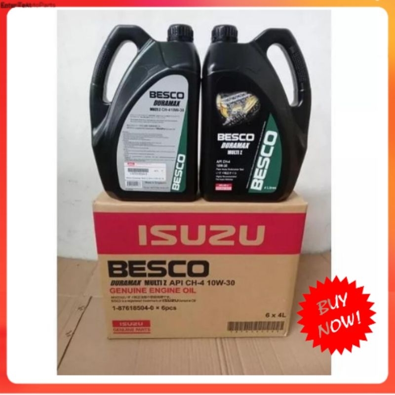 ISUZU BESCO Duramax Multi-Z Engine Oil (4L) (API CH-4 10W-30) (1 ...