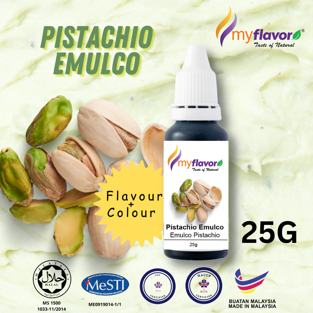PISTACHIO Emulco MyFlavor HALAL - FOOD FLAVOUR | Shopee Malaysia