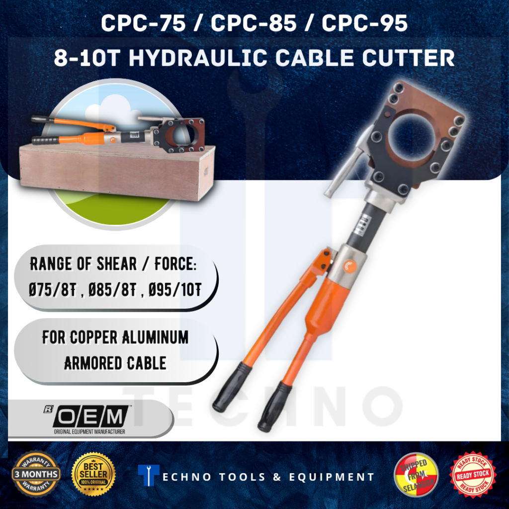 Hydraulic Cable Cutter Heavy Duty Wire Aluminium Copper Cutter Chopper ...