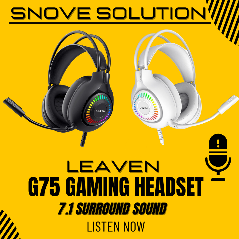 Leaven G75 7.1 Surround Sounds Gaming Headset With Noise Microphone ...