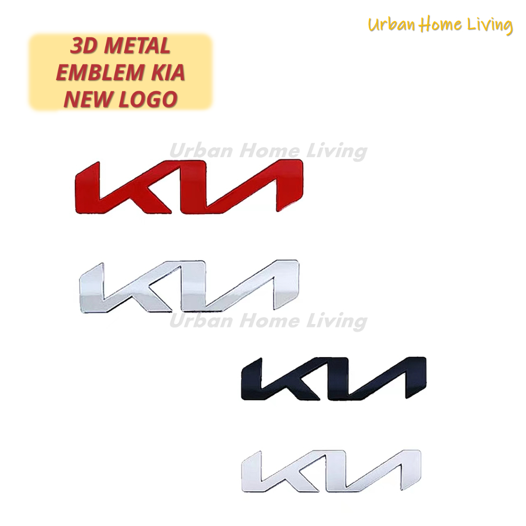 KIA NEW ERA 3D Metal Emblem Car Logo Rear Tail Trunk K2 K3 KX K5 ...