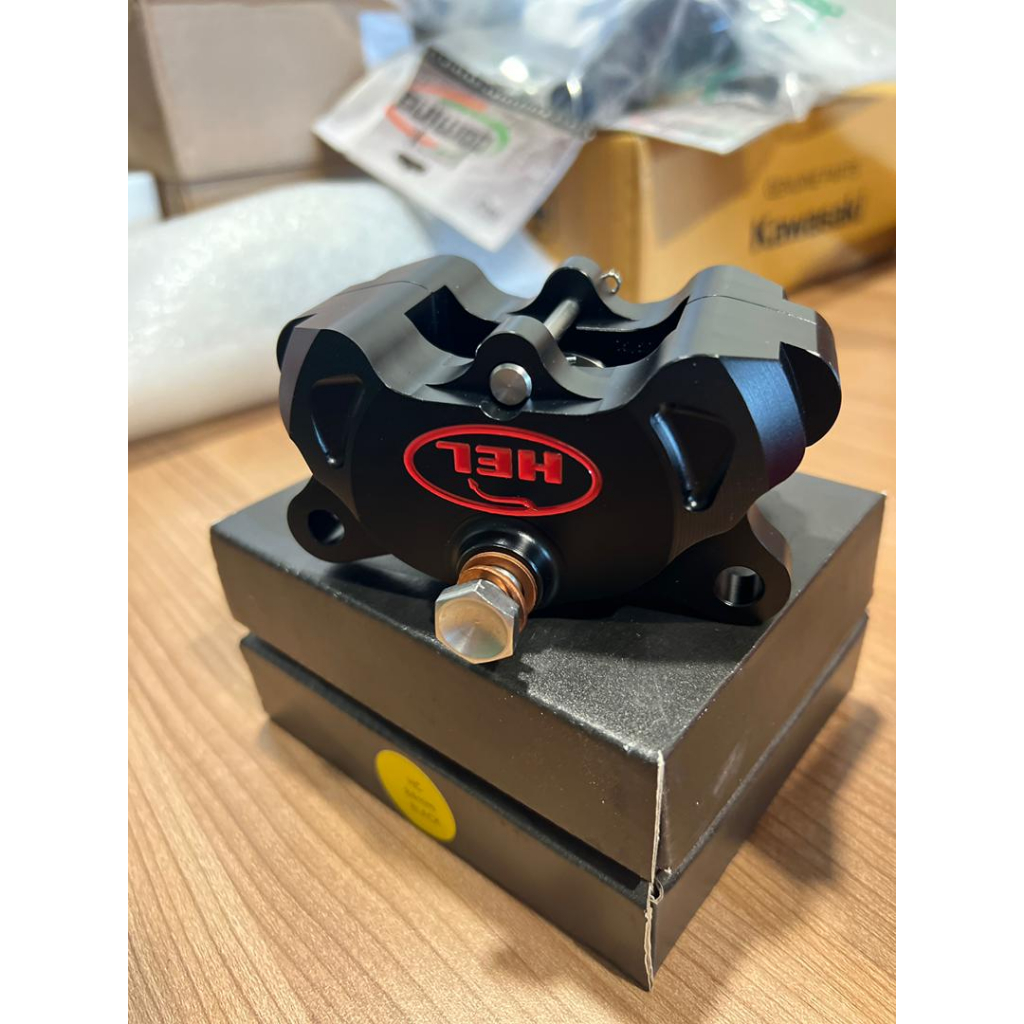 100% ORIGINAL HEL Brake Caliper 4Pot 2Pot Performance MADE UK BLACK ...